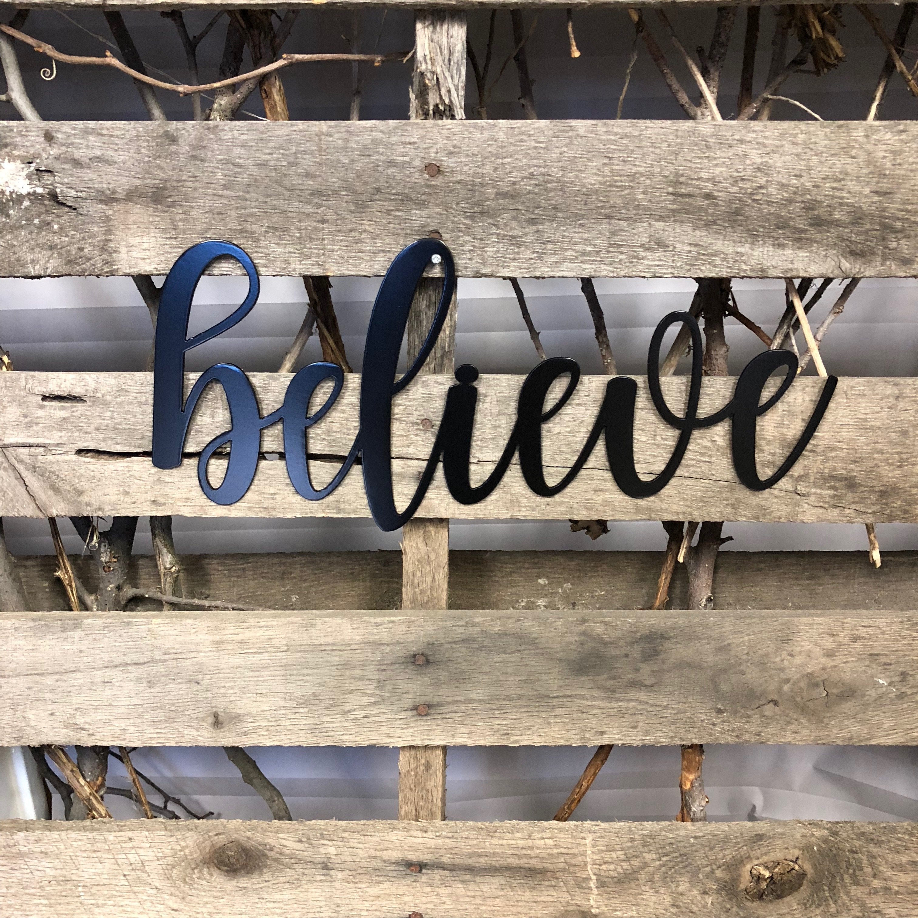 believe cursive font