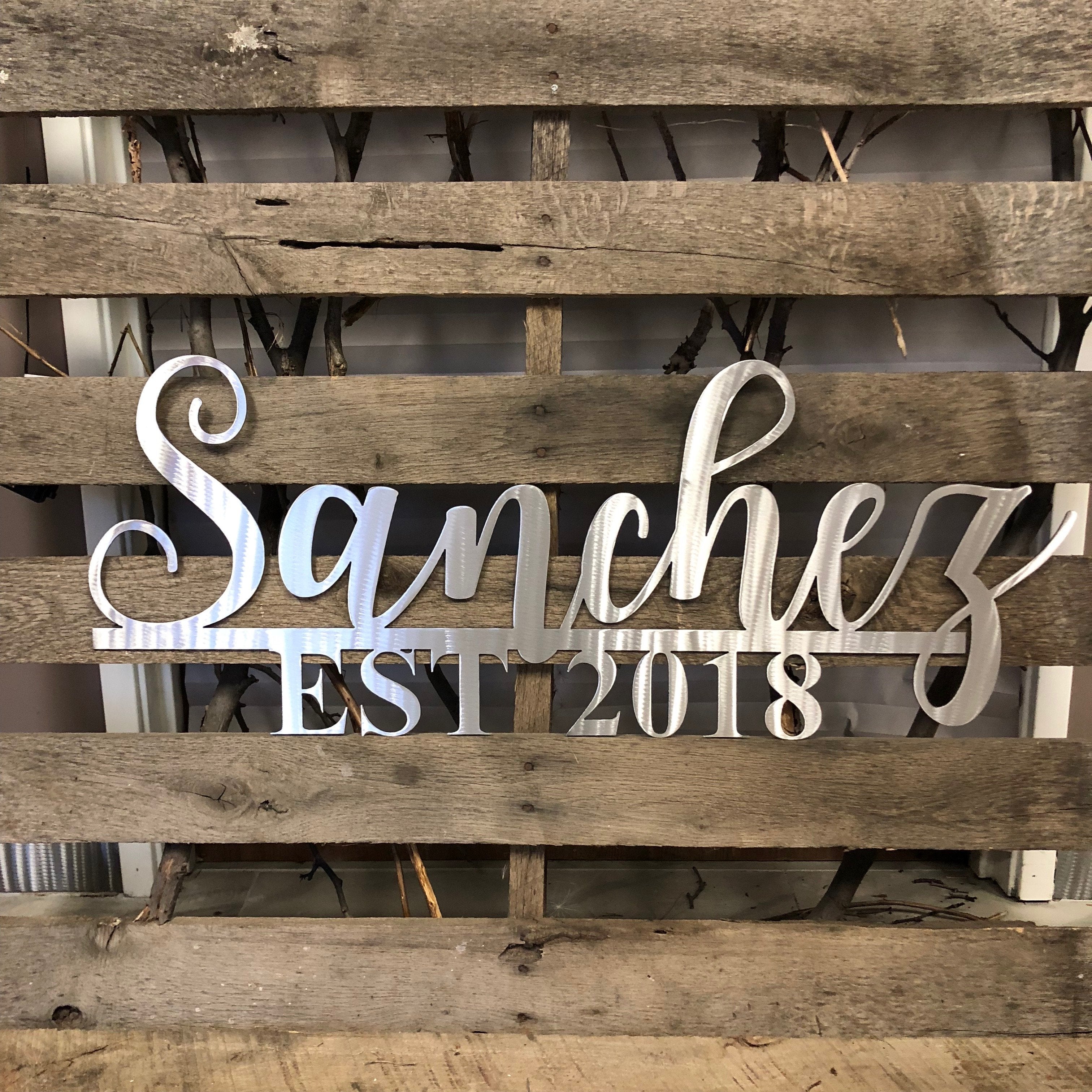 Family Name Metal Wall Art - Michigan Metal Artwork