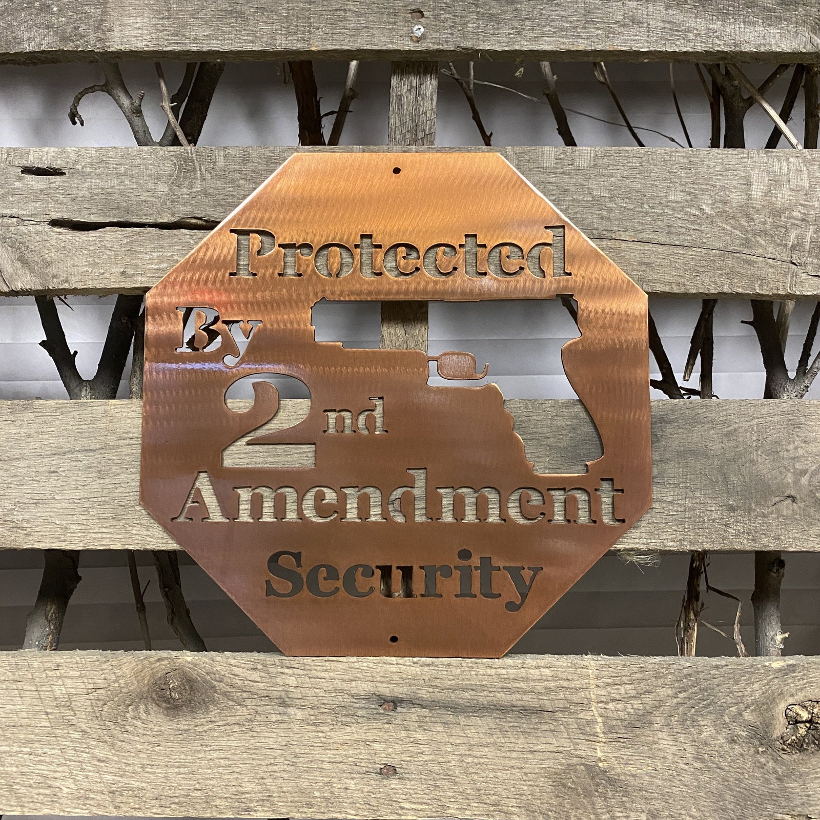 2nd Amendment Metal Wall Art Sign - Michigan Metal Artwork