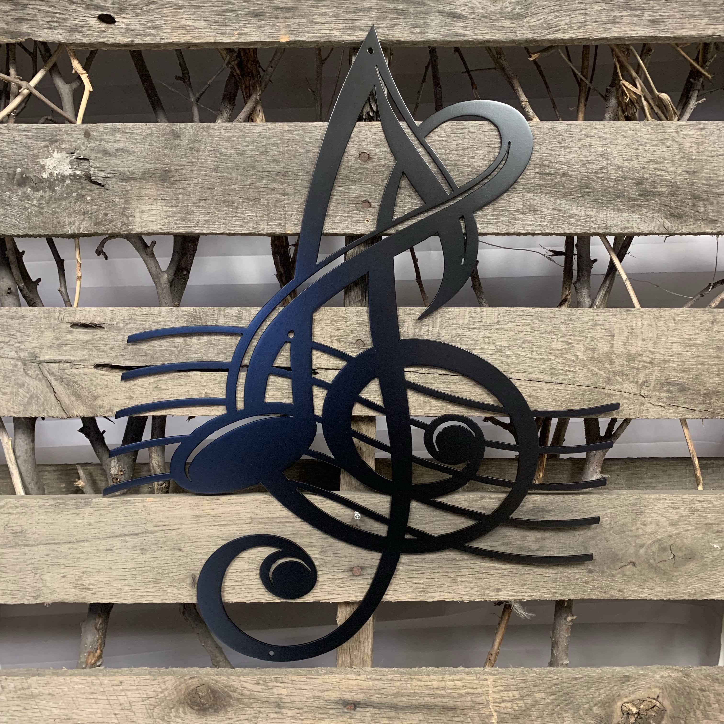 Music Notes Metal Wall Art - Michigan Metal Artwork